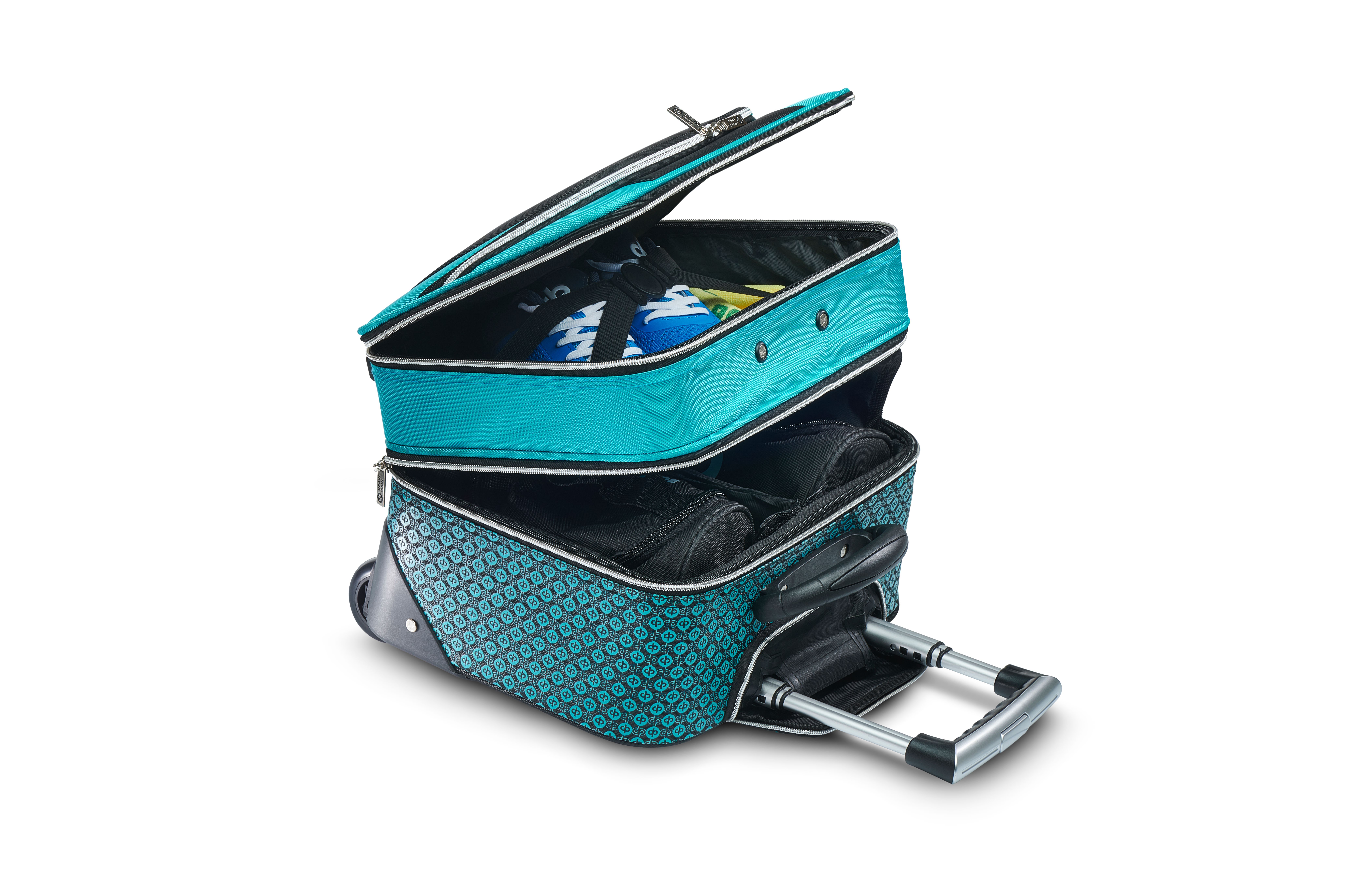 Trolley Bags: Drakes Pride Horizon Locker Trolley Bowls Bag Teal